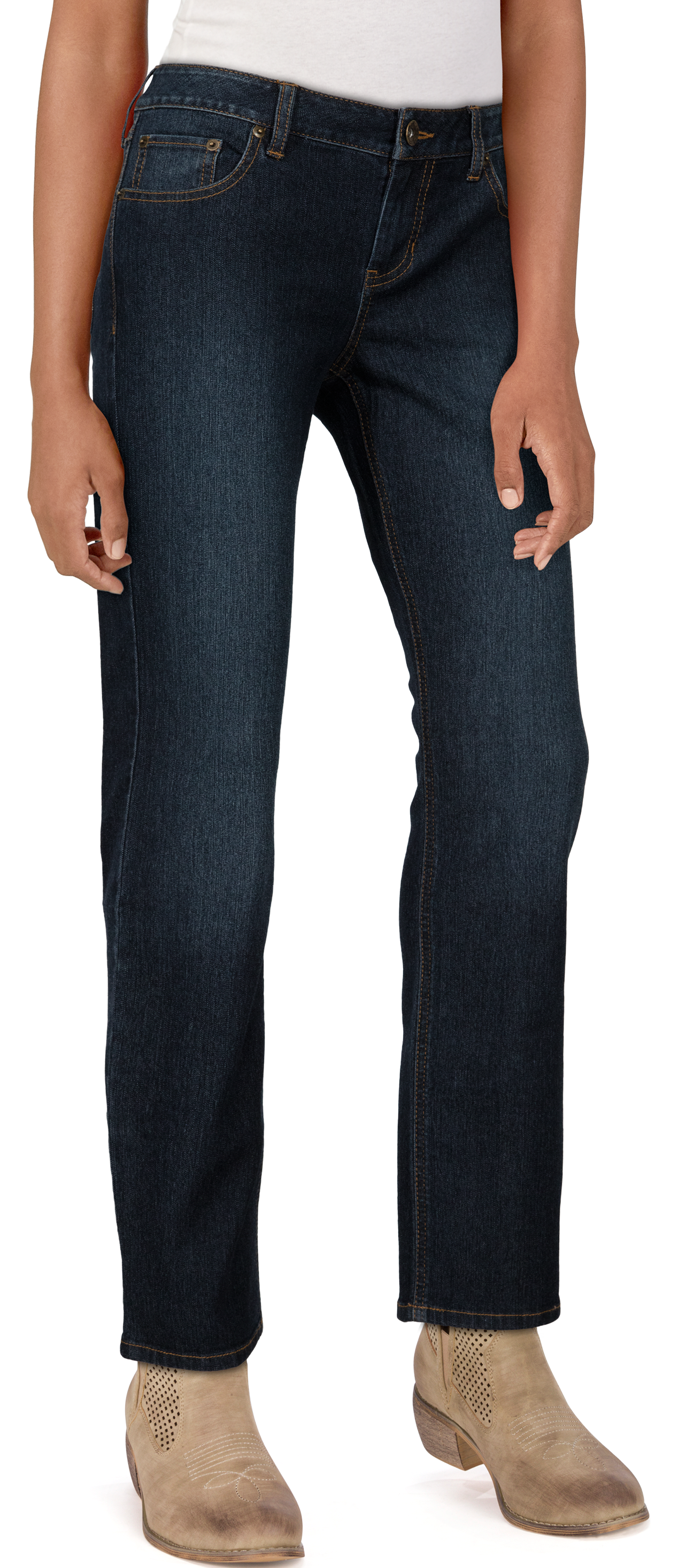 Natural Reflections Promo Classic Straight Leg Jeans for Ladies | Bass ...